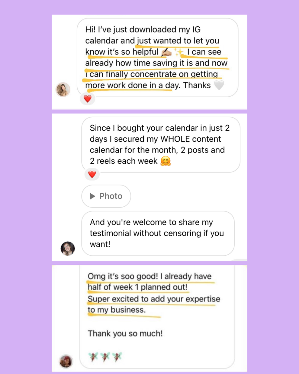 IG Content Calendar – Daniela Queiroz