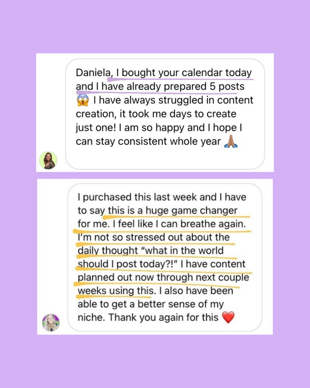 IG Content Calendar – Daniela Queiroz